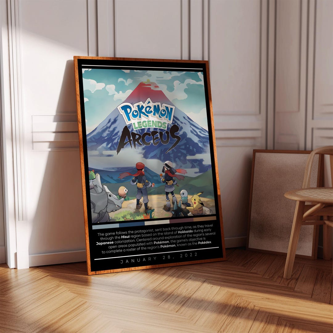 Pokemon Arceus Poster Print | Gaming Poster | 3 Colors | Gaming Decor ...