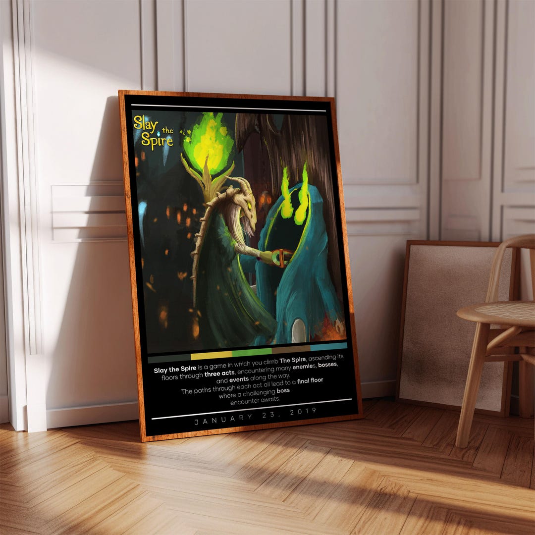 Slay the Spire Poster Print | Gaming Poster | 3 Colors | Gaming Decor ...