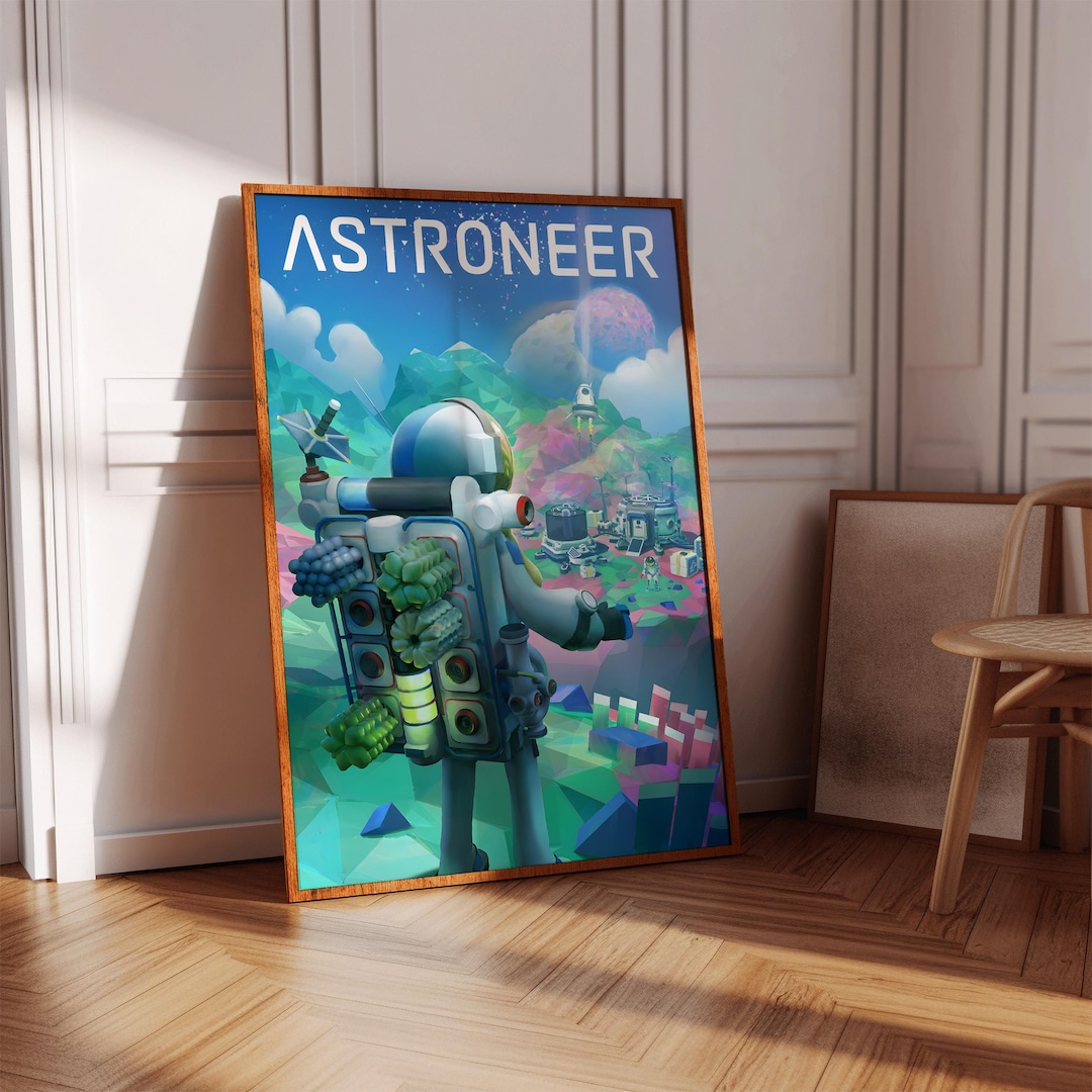 Astroneer Poster Print | Gaming Poster | Gaming Decor | Video Game ...