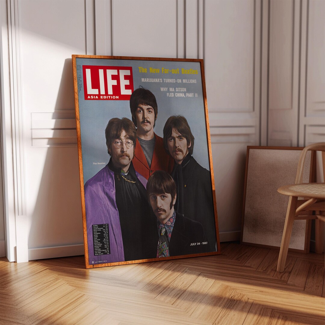 The Beatles Poster Print | Magazine Poster Print | Magazine Cover Art ...