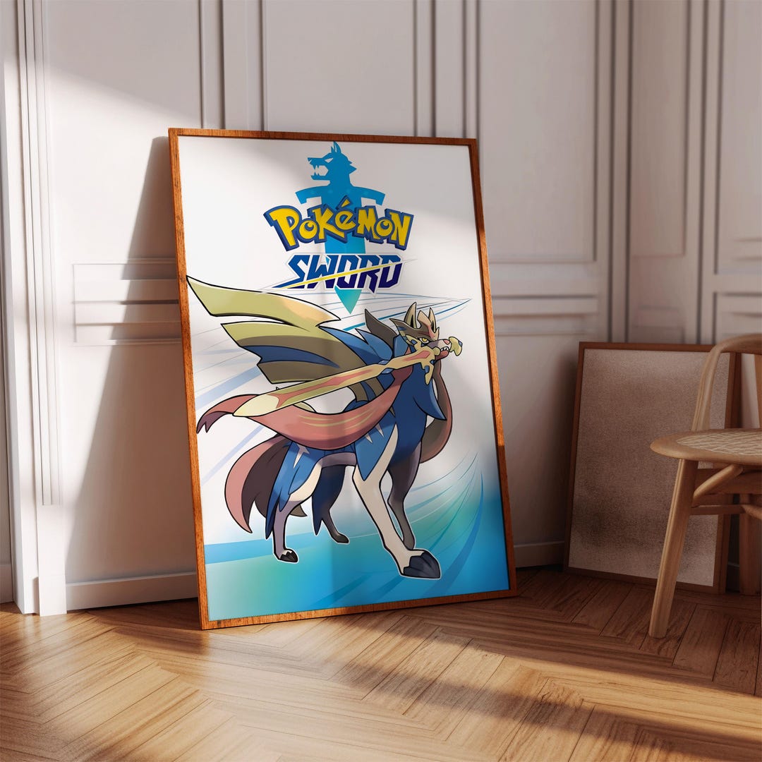 Pokemon Sword Poster Print Gaming Poster Gaming Decor Video Game Poster ...