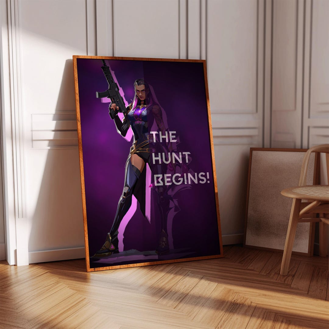 Valorant Reyna Poster Print | Gaming Poster | 3 Colors | Gaming Decor ...