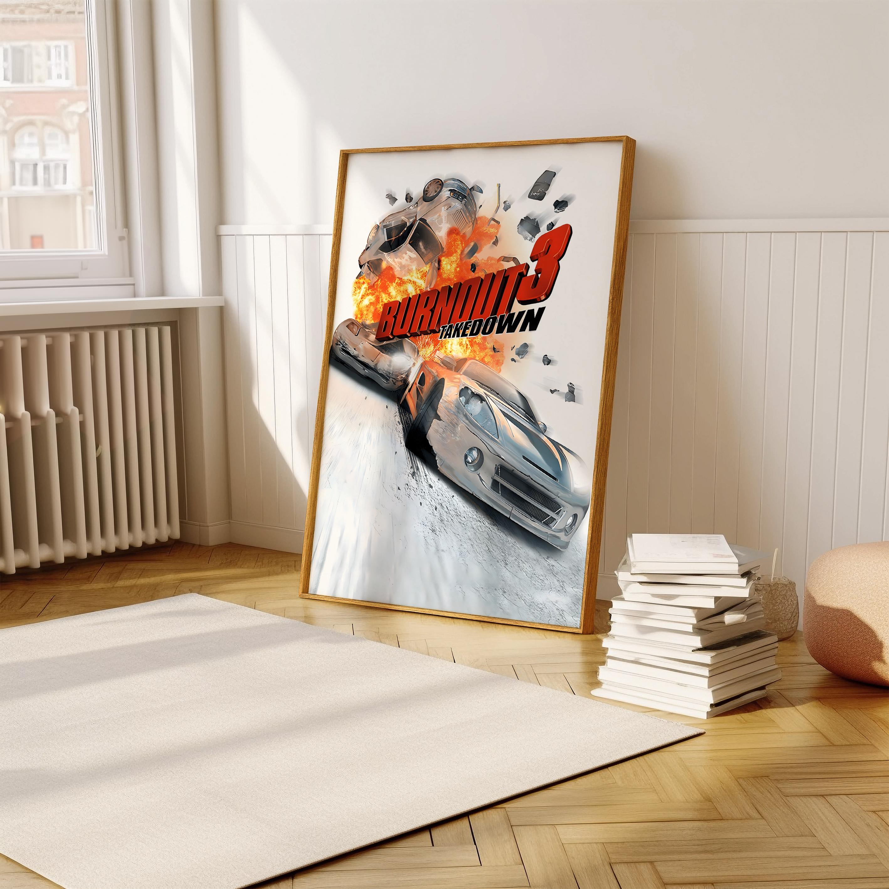 Burnout 3 Takedown Poster Print | Gaming Poster | Gaming Decor | Video ...