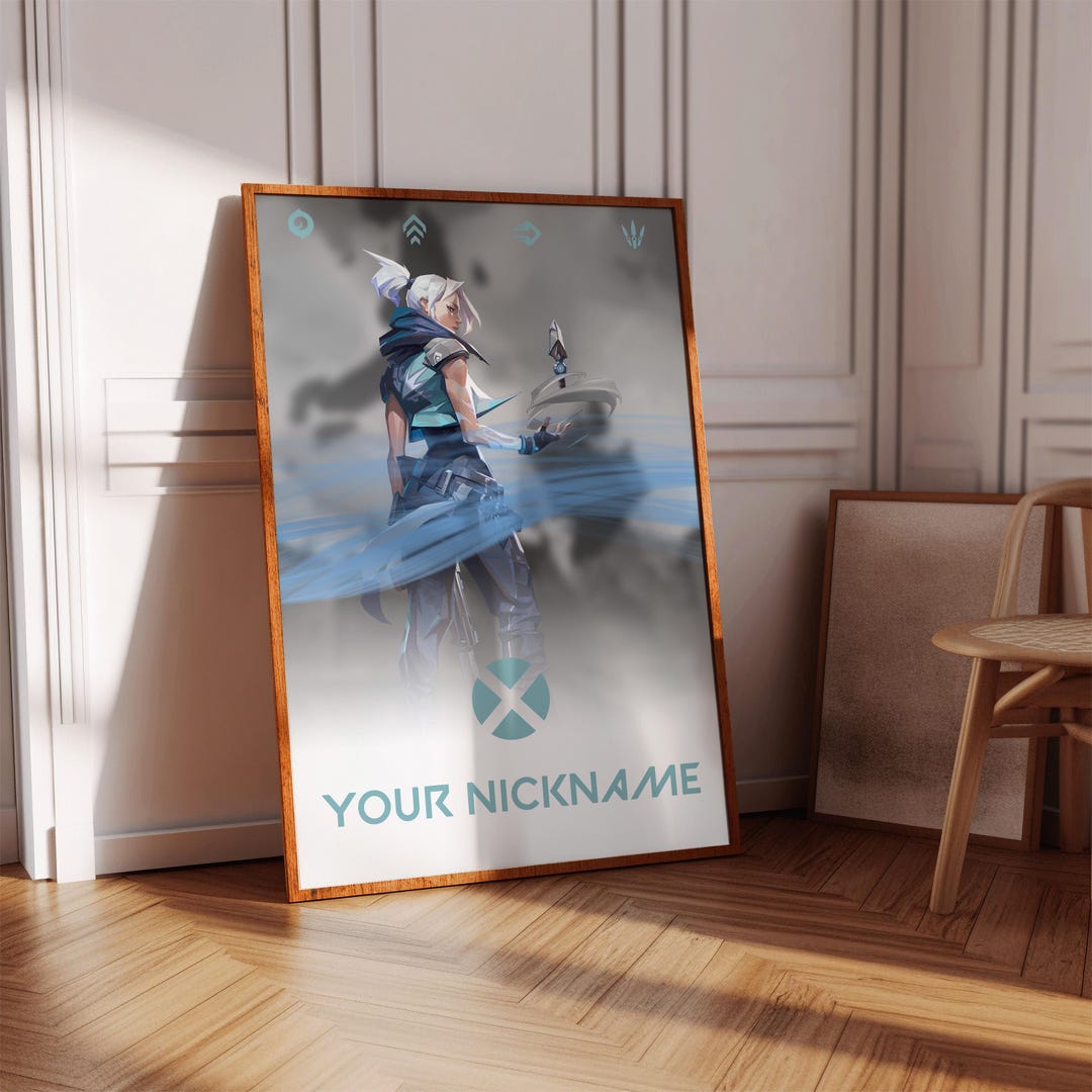 Valorant Jett Poster Print | Gaming Poster | 3 Colors | Gaming Decor ...