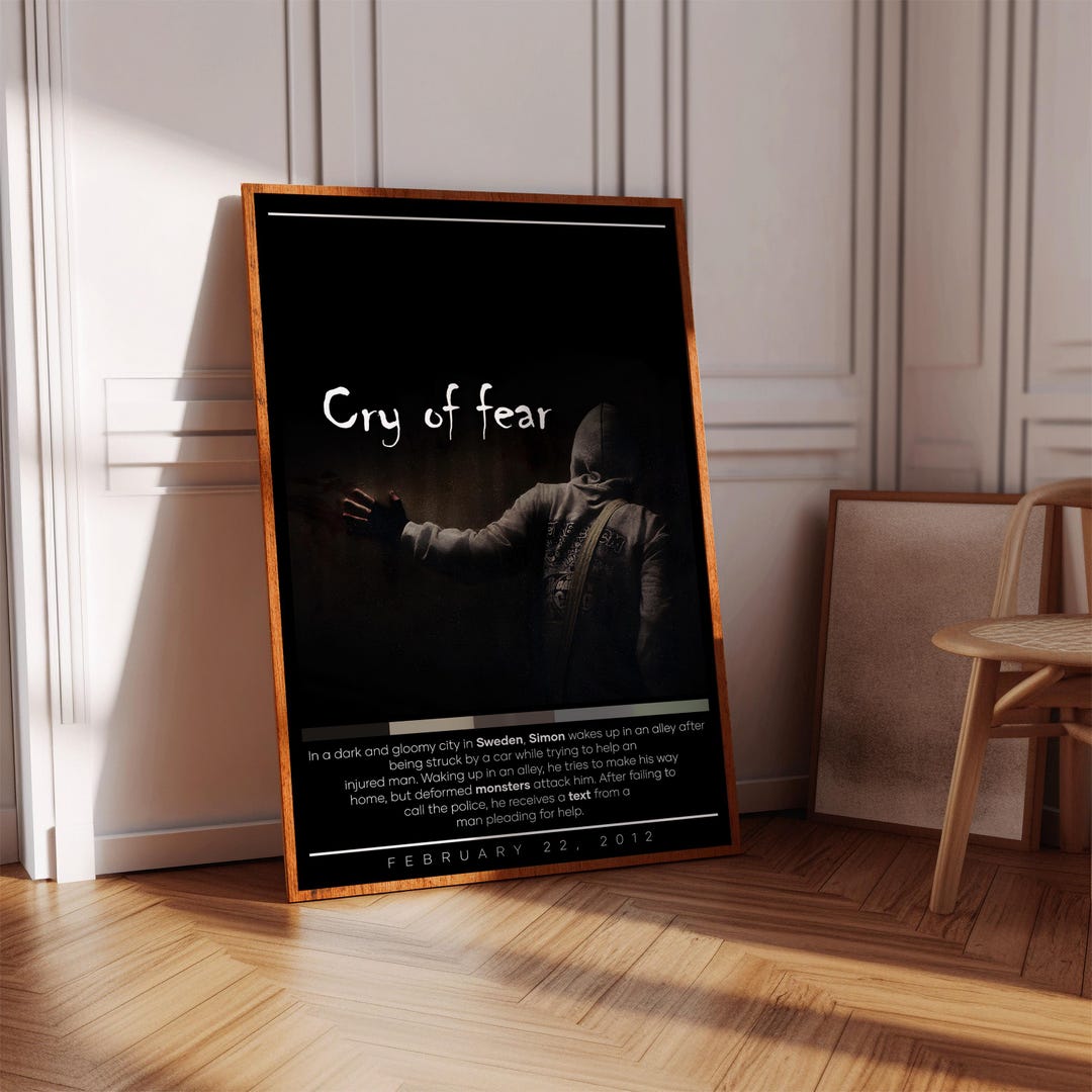 Cry of Fear Poster Print | Gaming Poster | 3 Colors | Gaming Decor ...