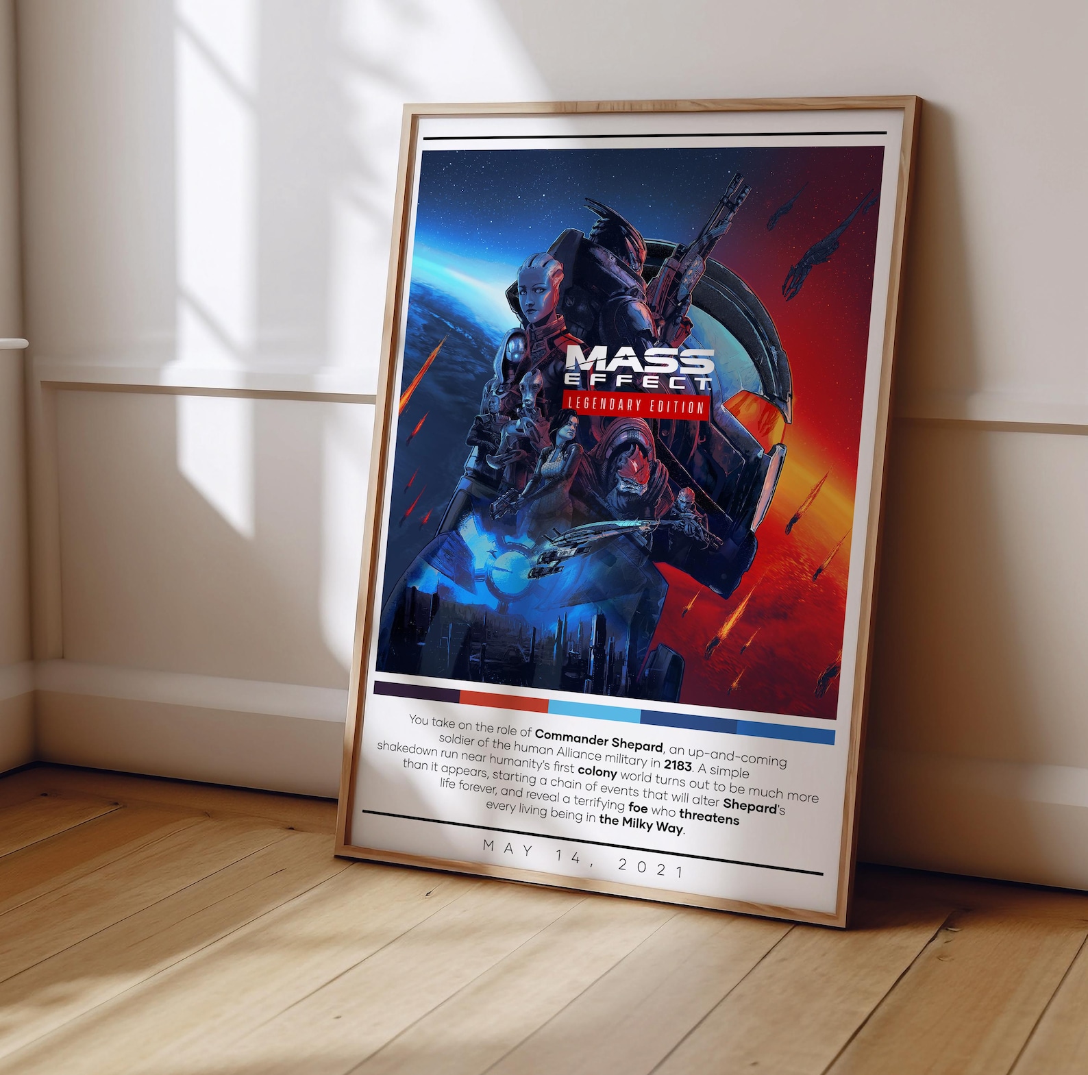 Mass Effect Legendary Edition Poster Print | Gaming Poster | 3 Colors ...
