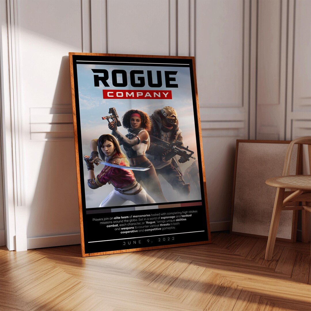 Rogue Company Poster Print | Gaming Poster | 3 Colors | Gaming Decor ...