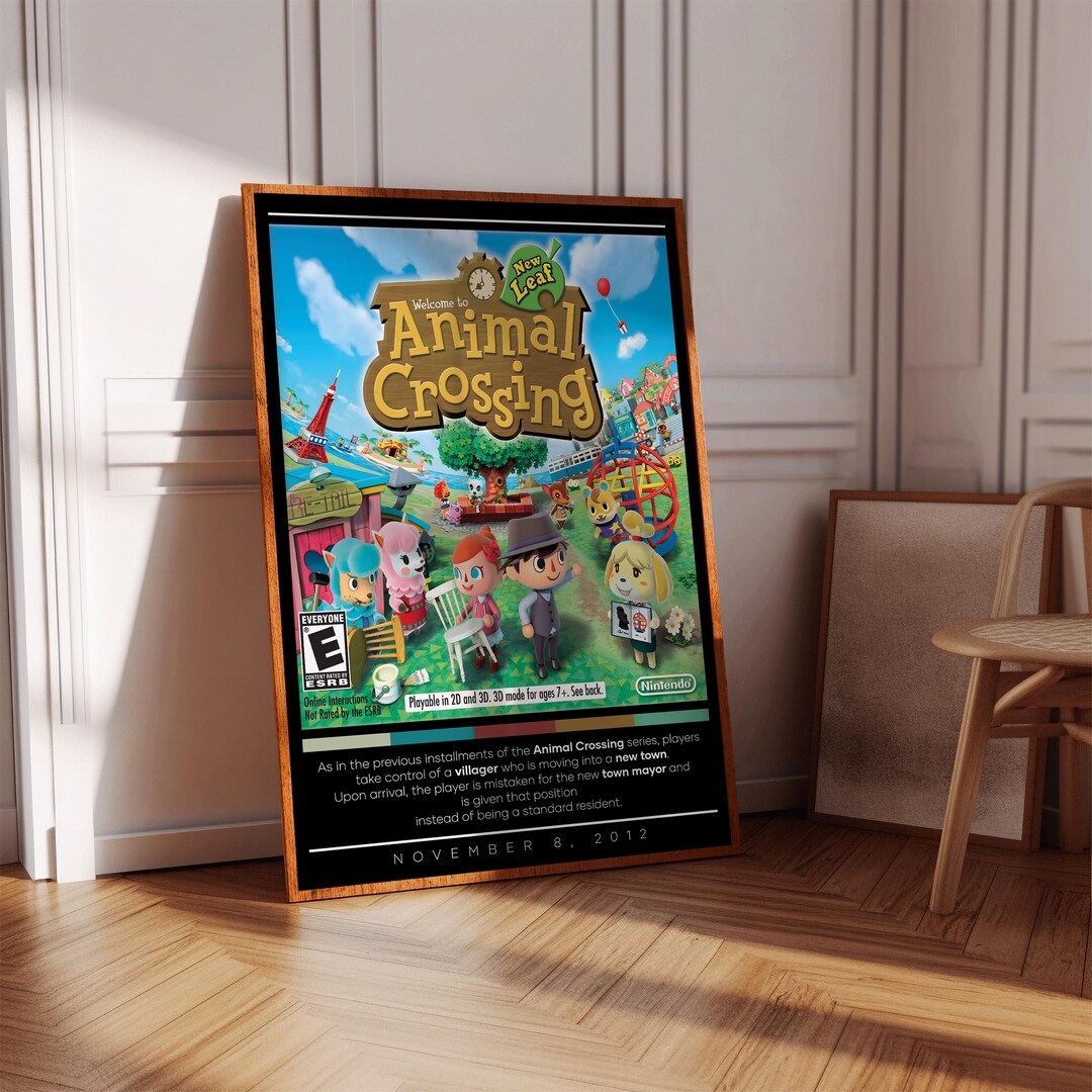 Animal Crossing New Leaf Poster Print | Gaming Poster | 3 Colors ...
