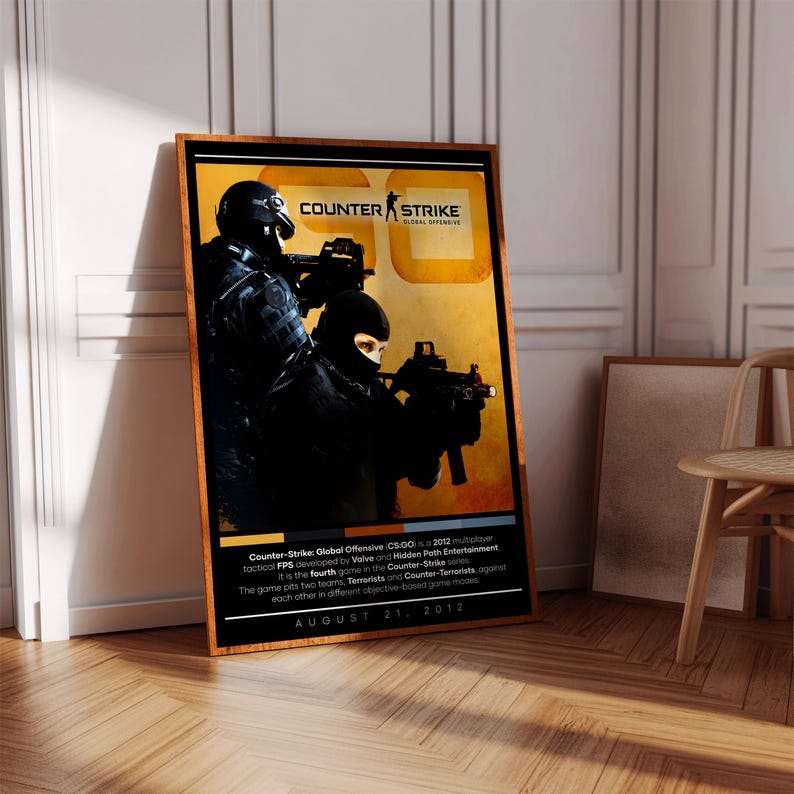 Counter Strike Global Offensive Poster Print | Gaming Poster | 3 Colors ...