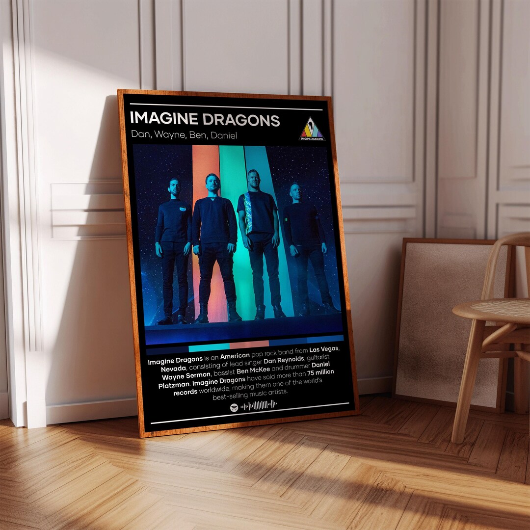 Imagine Dragons Poster Print | Artist Poster | 3 Colors | Artist Decor ...