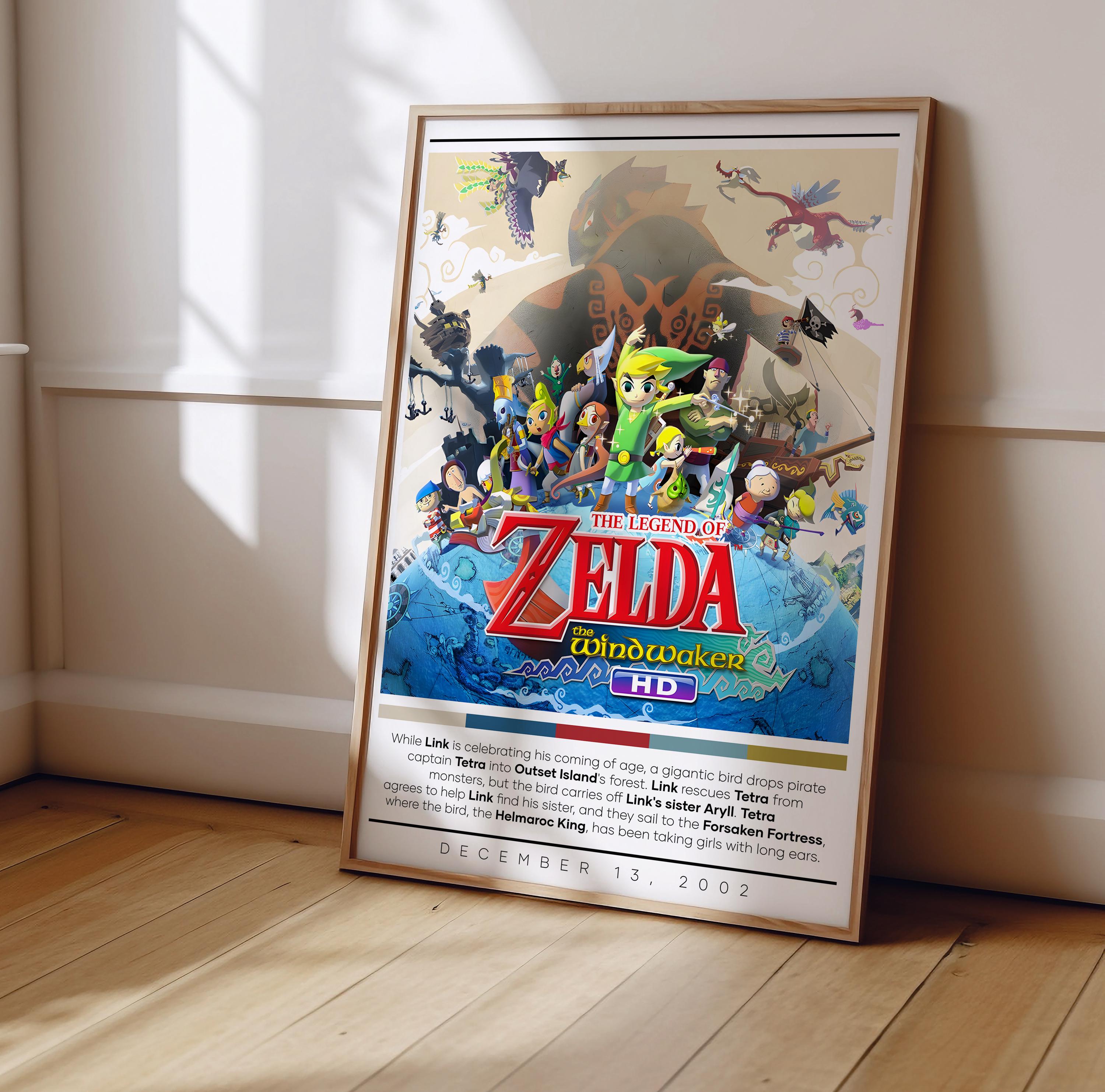 The Legend of Zelda the Wind Waker Poster Print | Gaming Poster | 3 ...