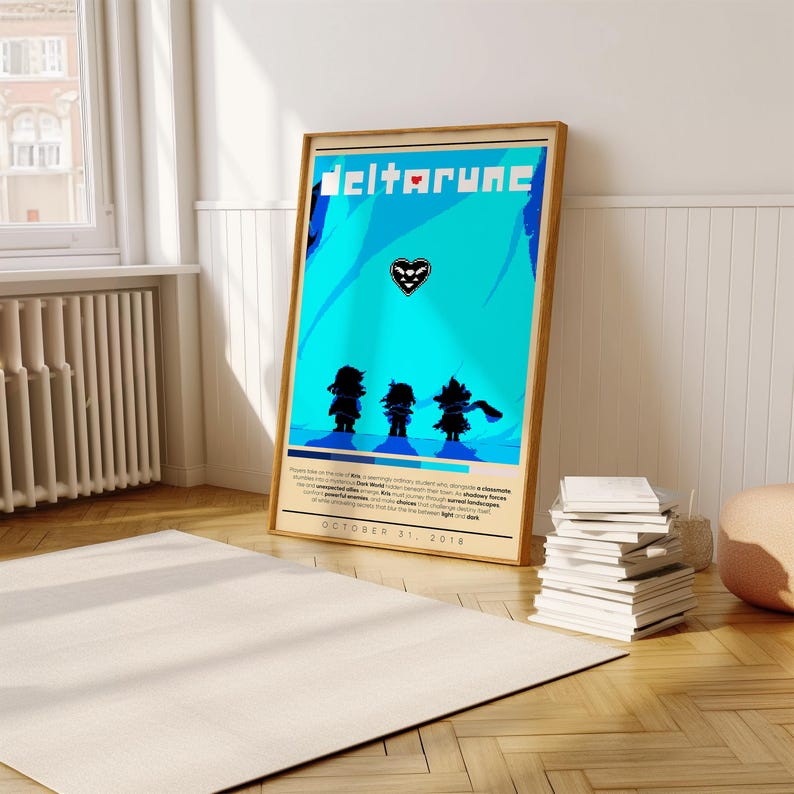 Deltarune Poster Print | Gaming Poster | 3 Colors | Gaming Decor ...