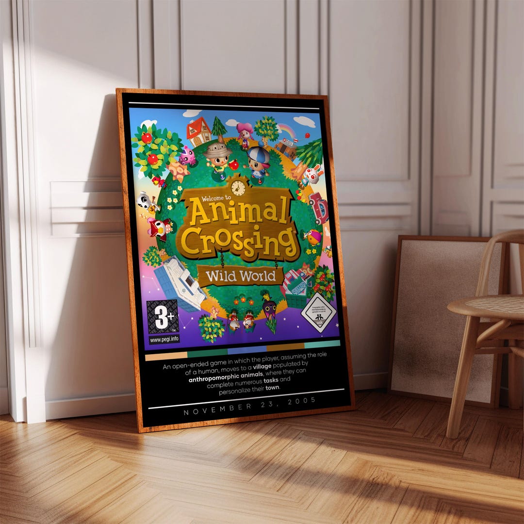 Animal Crossing Wild World Poster Print | Gaming Poster | 3 Colors ...