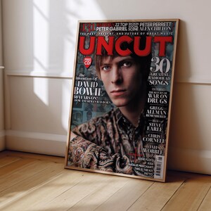 David Bowie Poster Print | Magazine Poster Print | Magazine Cover Art ...