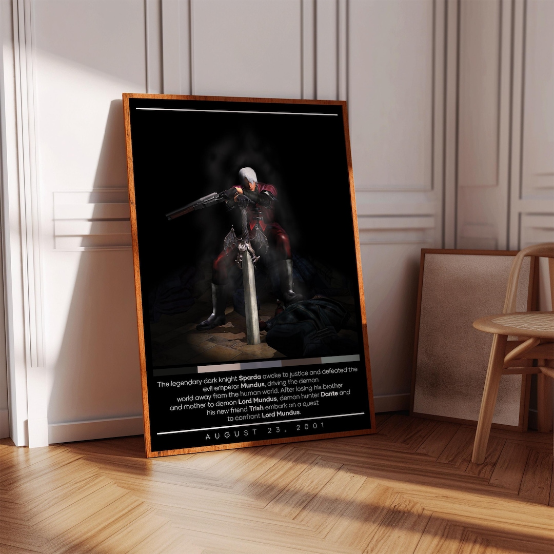 Devil May Cry Poster Print | Gaming Poster | 3 Colors | Gaming Decor ...