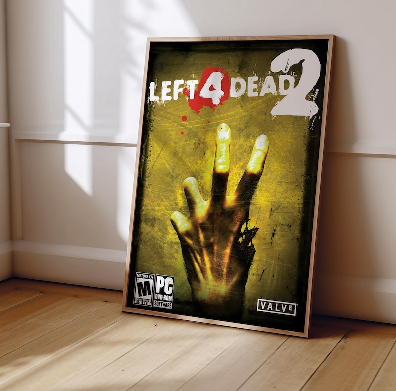Left 4 Dead 2 Poster Print | Gaming Poster | Gaming Decor | Video Game ...