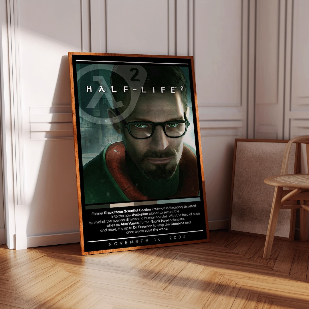Half Life 2 Poster Print | Gaming Poster | 3 Colors | Gaming Decor ...