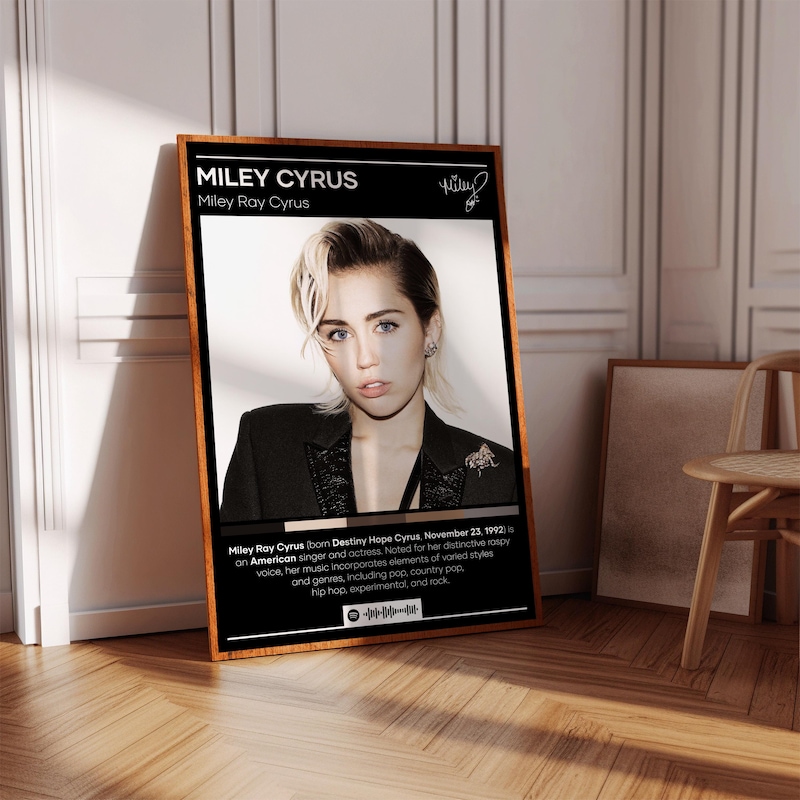 Miley Cyrus Print - Etsy