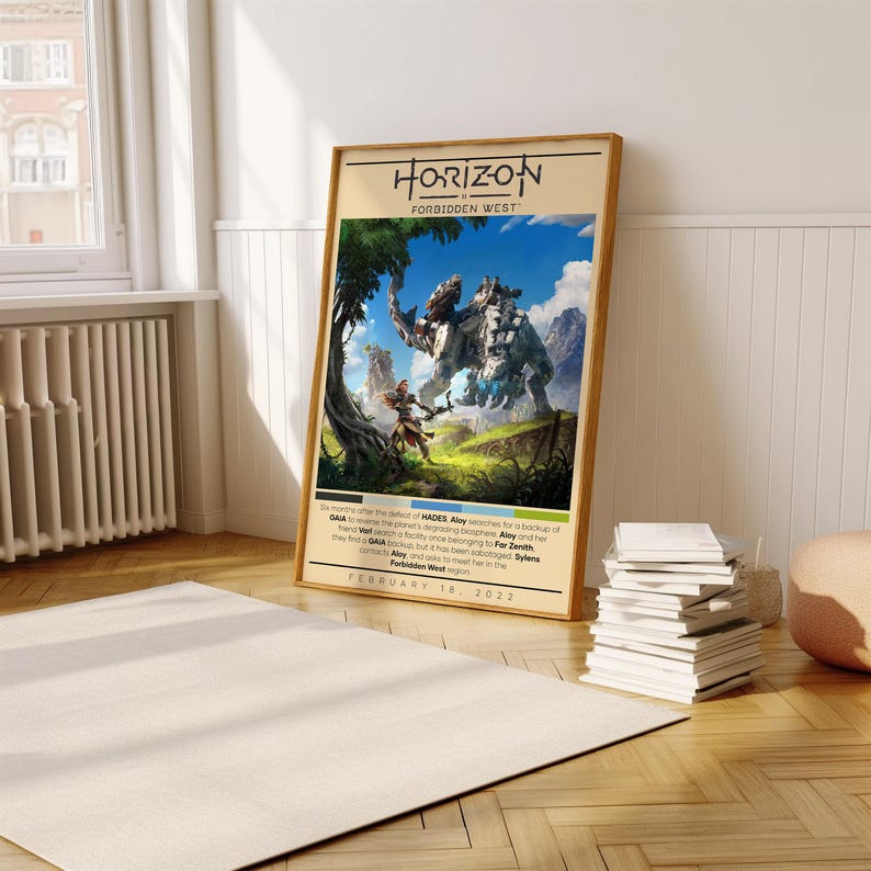 Horizon Forbidden West Poster Print | Gaming Poster | 3 Colors | Gaming ...