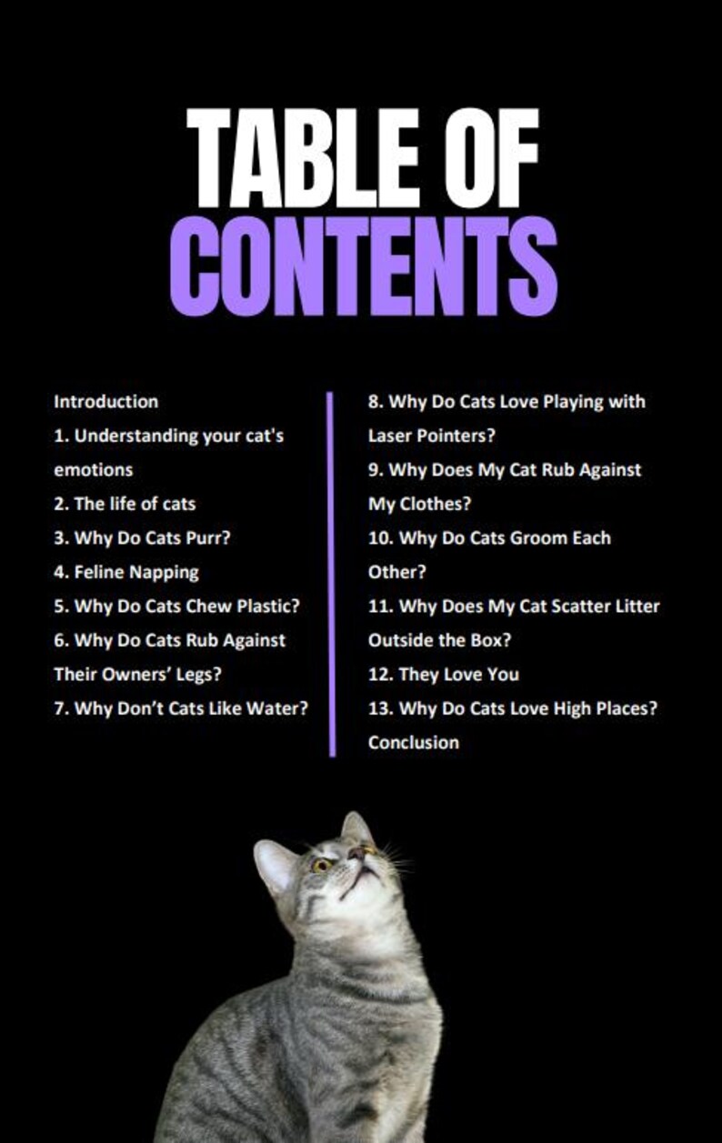 Understanding Your Cat. the Ultimate Cat Behavior Handbook - Etsy
