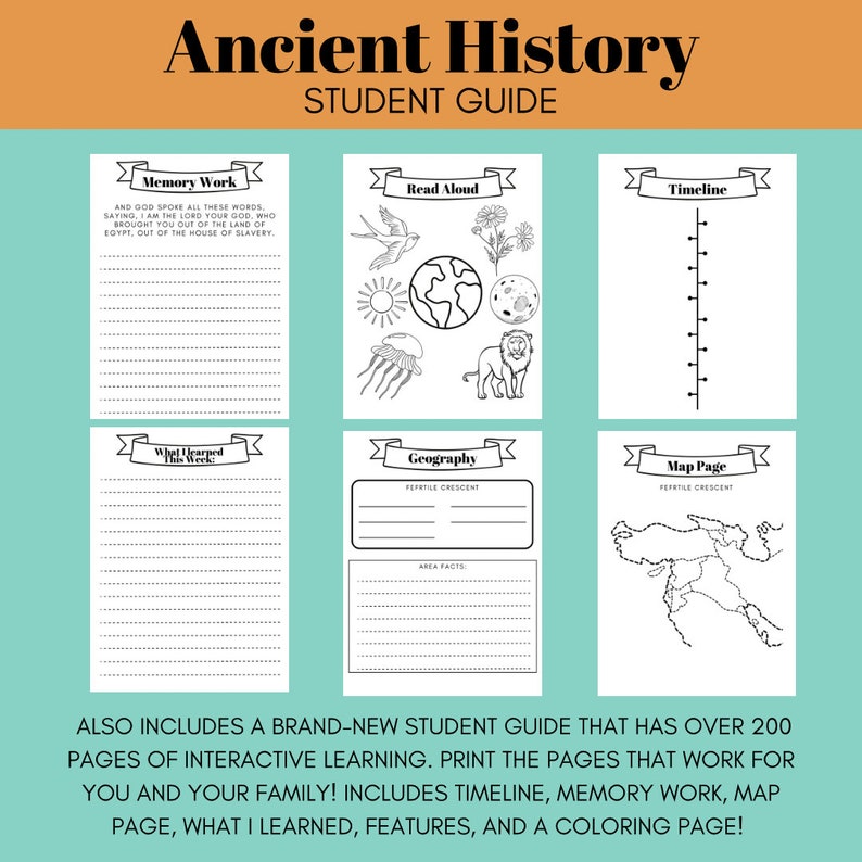 Ancient History Unit Study - Etsy