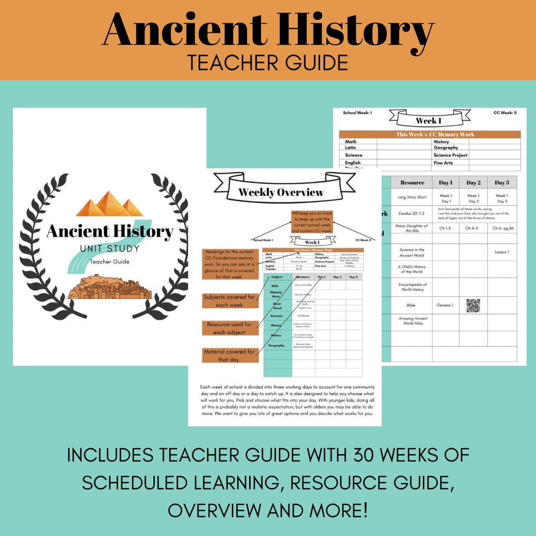 Ancient History Unit Study - Etsy
