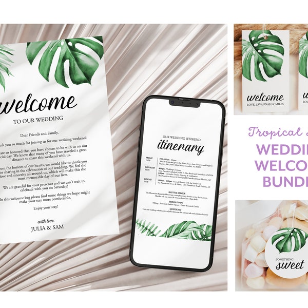 Welcome Bag Tag - Etsy