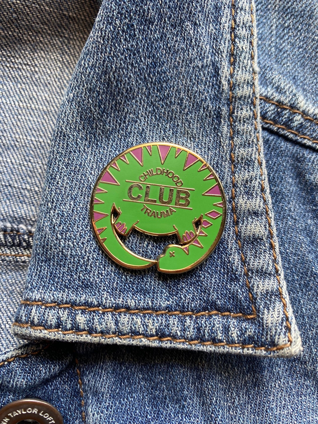 Childhood Trauma Club Enamel Pin - Etsy