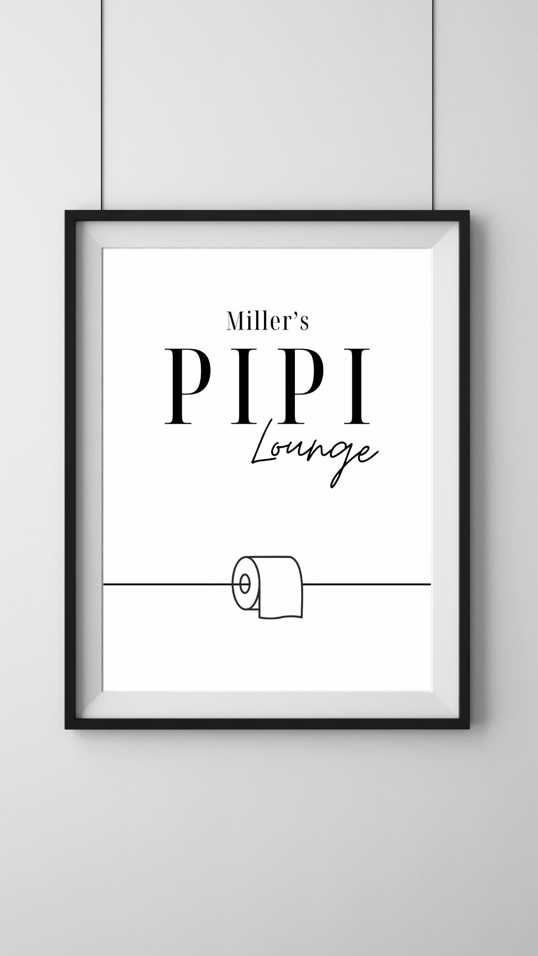 Poster Pipi Lounge Home Wall Art Instant Digital Print Bathroom Wall ...