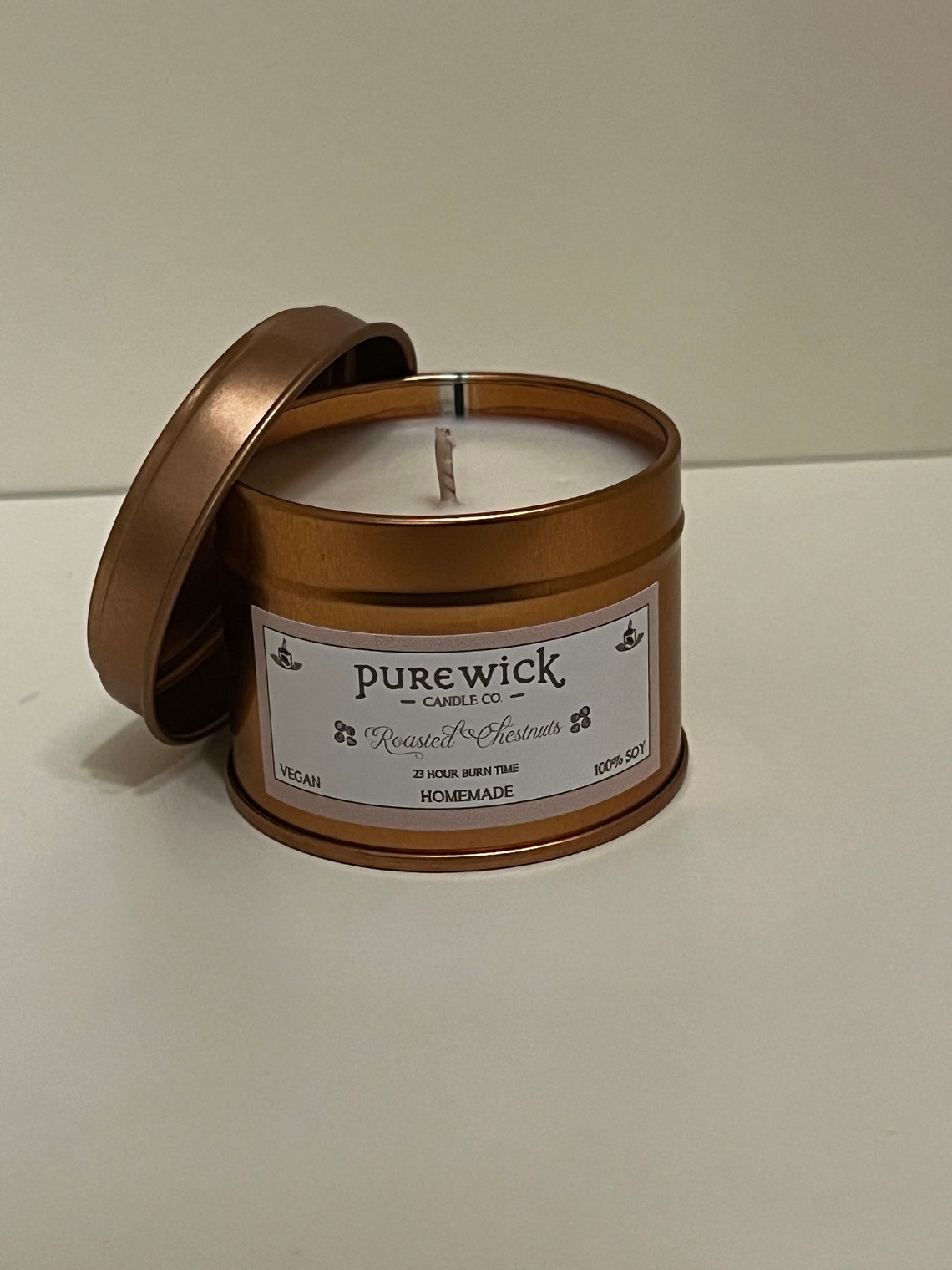 Roasted Chestnut Soy Candle: Handcrafted Holiday Scent | Gift - Etsy UK
