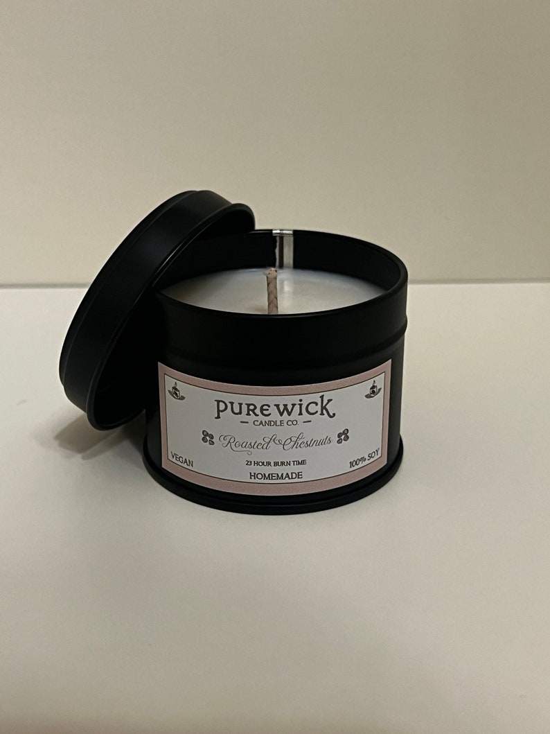 Roasted Chestnut Soy Candle: Handcrafted Holiday Scent | Gift - Etsy UK