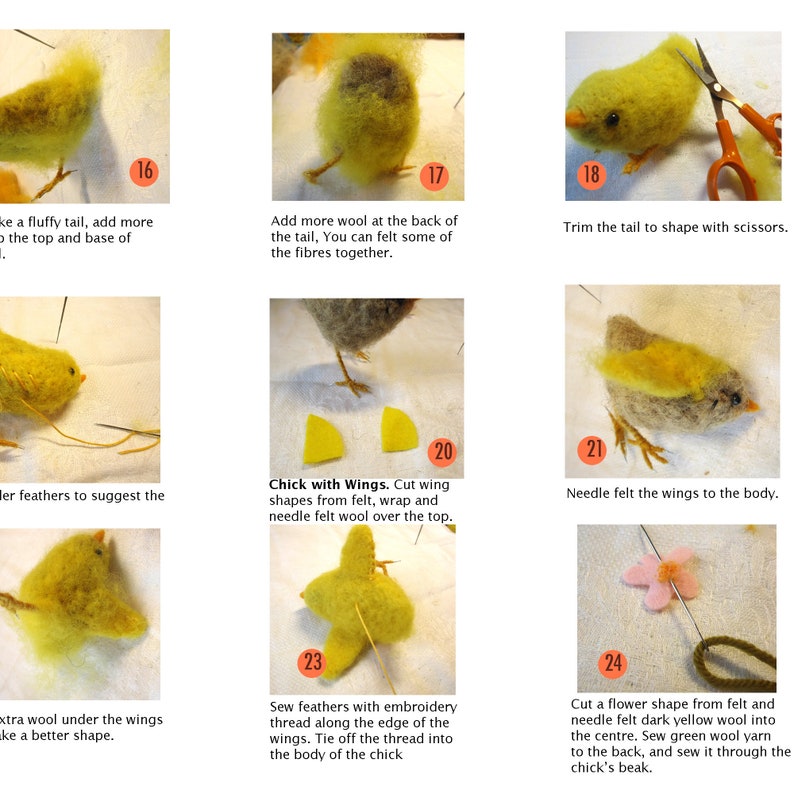 A Download PDF Instructions to Make Your Very Own Easter Chick Designed ...