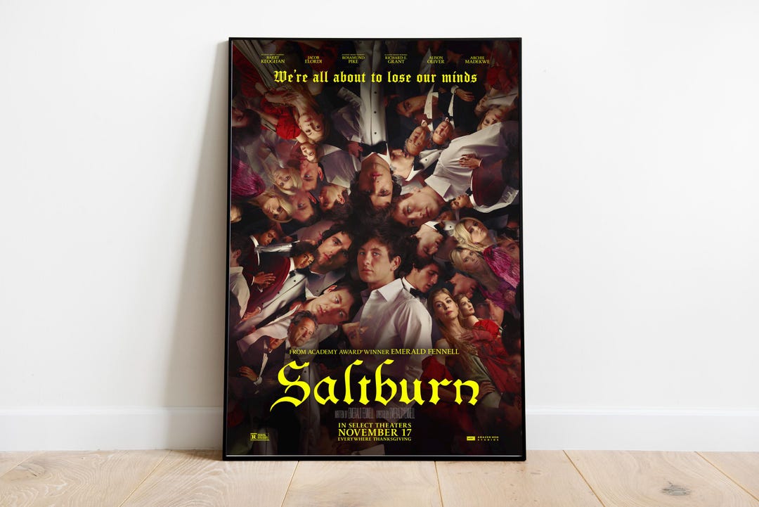 Saltburn Movie Poster / Saltburn Film Print / Vintage Retro Print ...