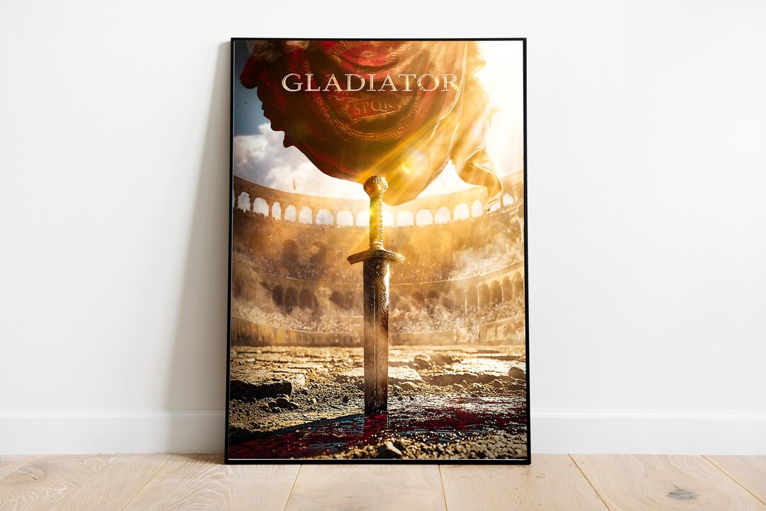 Gladiator Poster / Gladiator Print / Vintage Retro Print / Wall Art ...