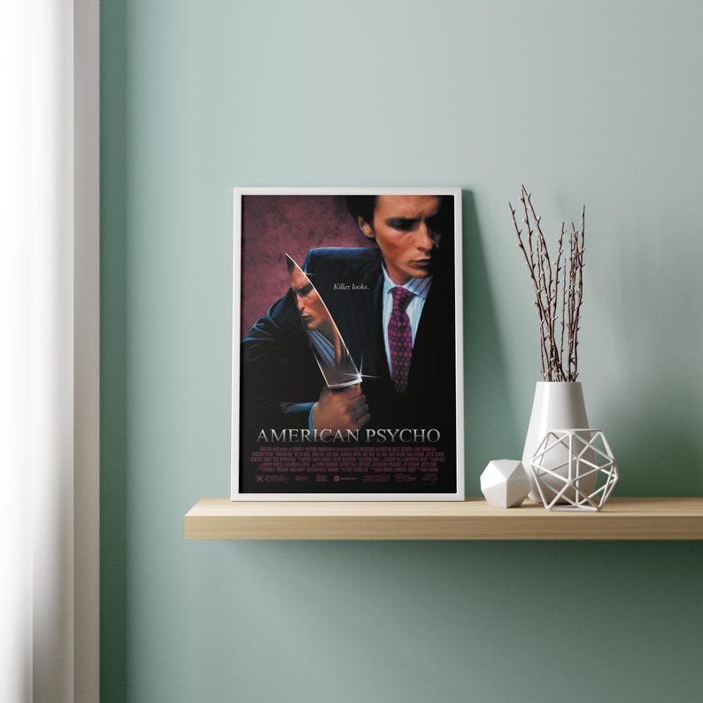 American Psycho Poster / American Psycho Movie Print / Vintage Retro ...