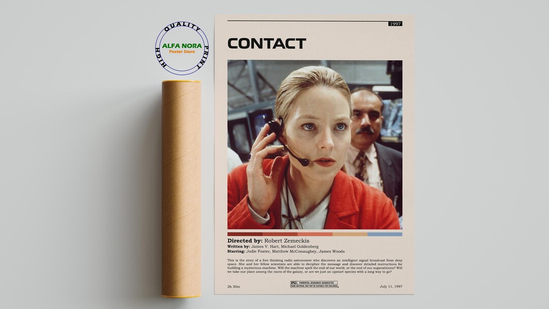 Contact Poster | Sci-fi Movie Wall Art | Jodie Foster Film Print ...