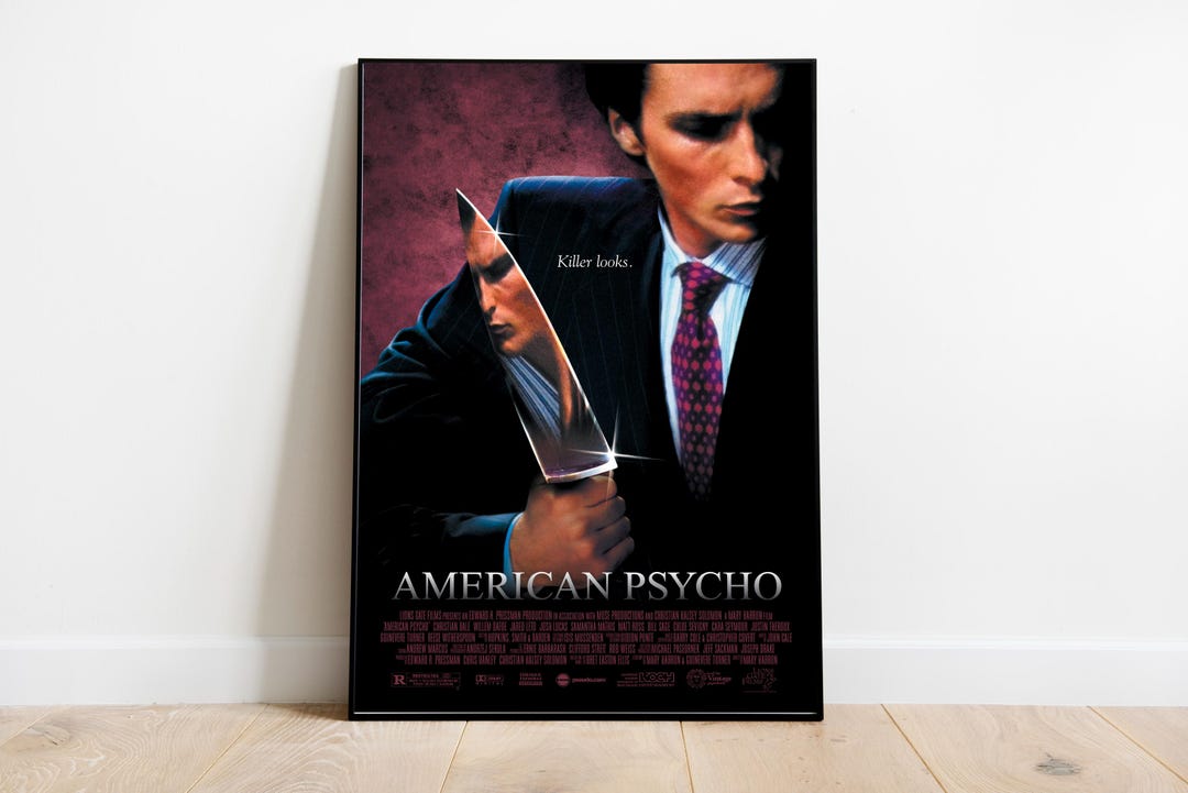 American Psycho Poster / American Psycho Movie Print / Vintage Retro ...