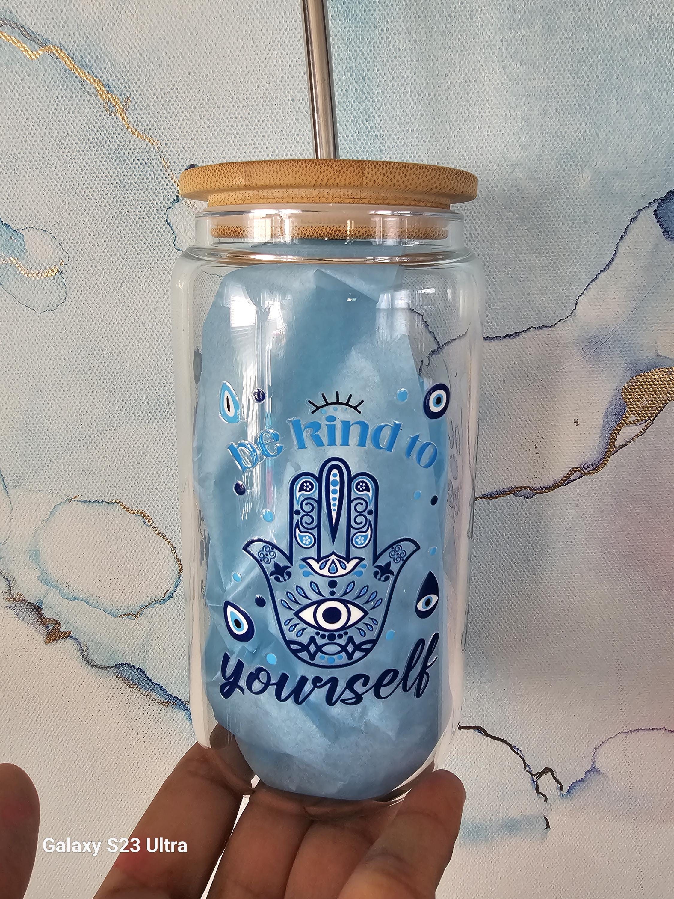 Good Vibes Glass Cup - Etsy