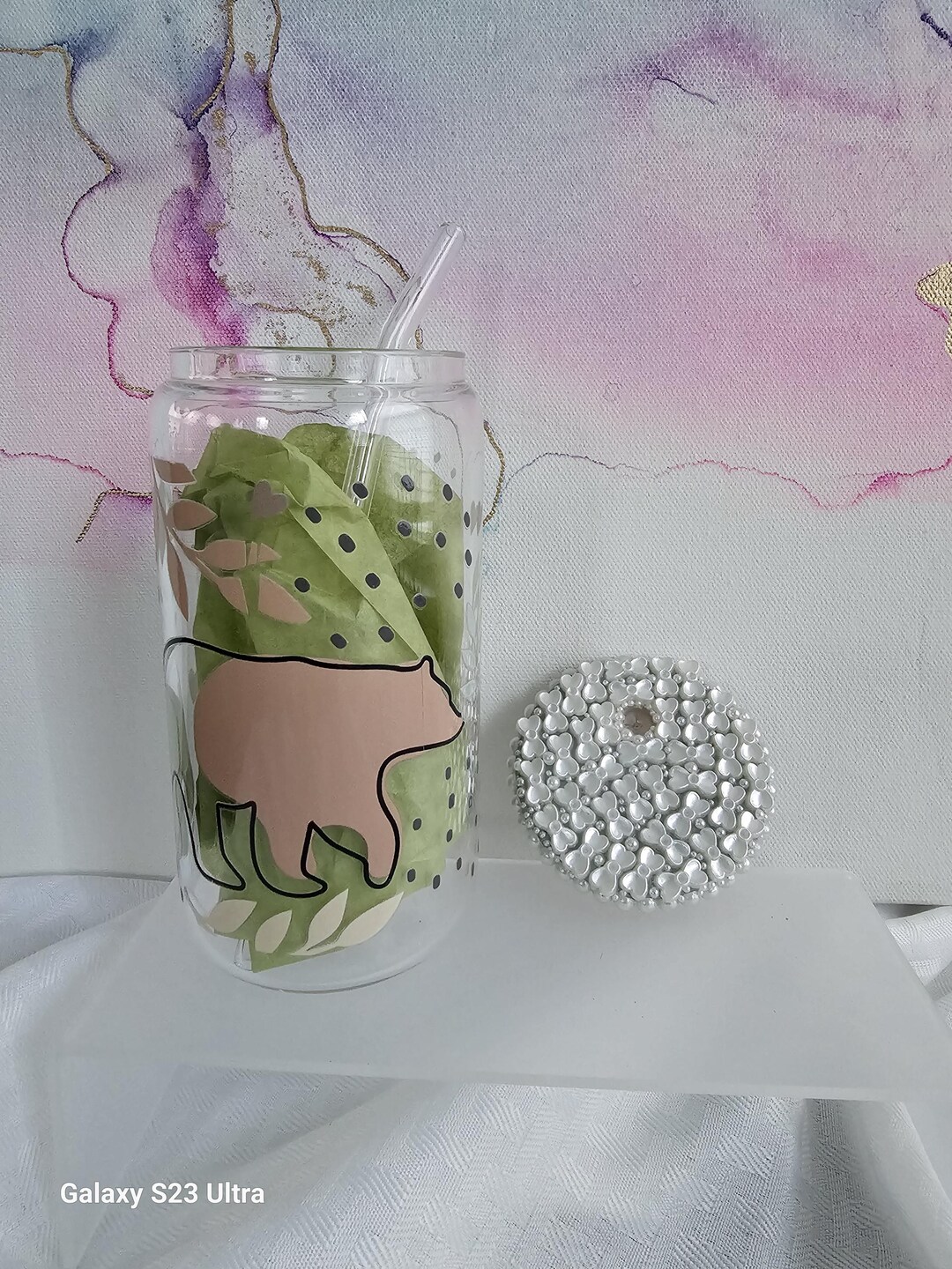 Boho Glass Cup - Etsy