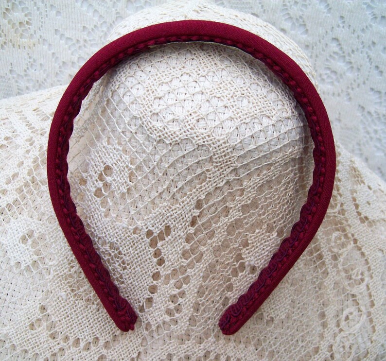 Maroon Headband Plain - Etsy