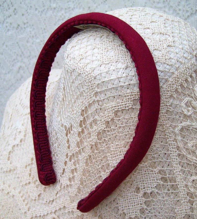 Maroon Headband Plain - Etsy