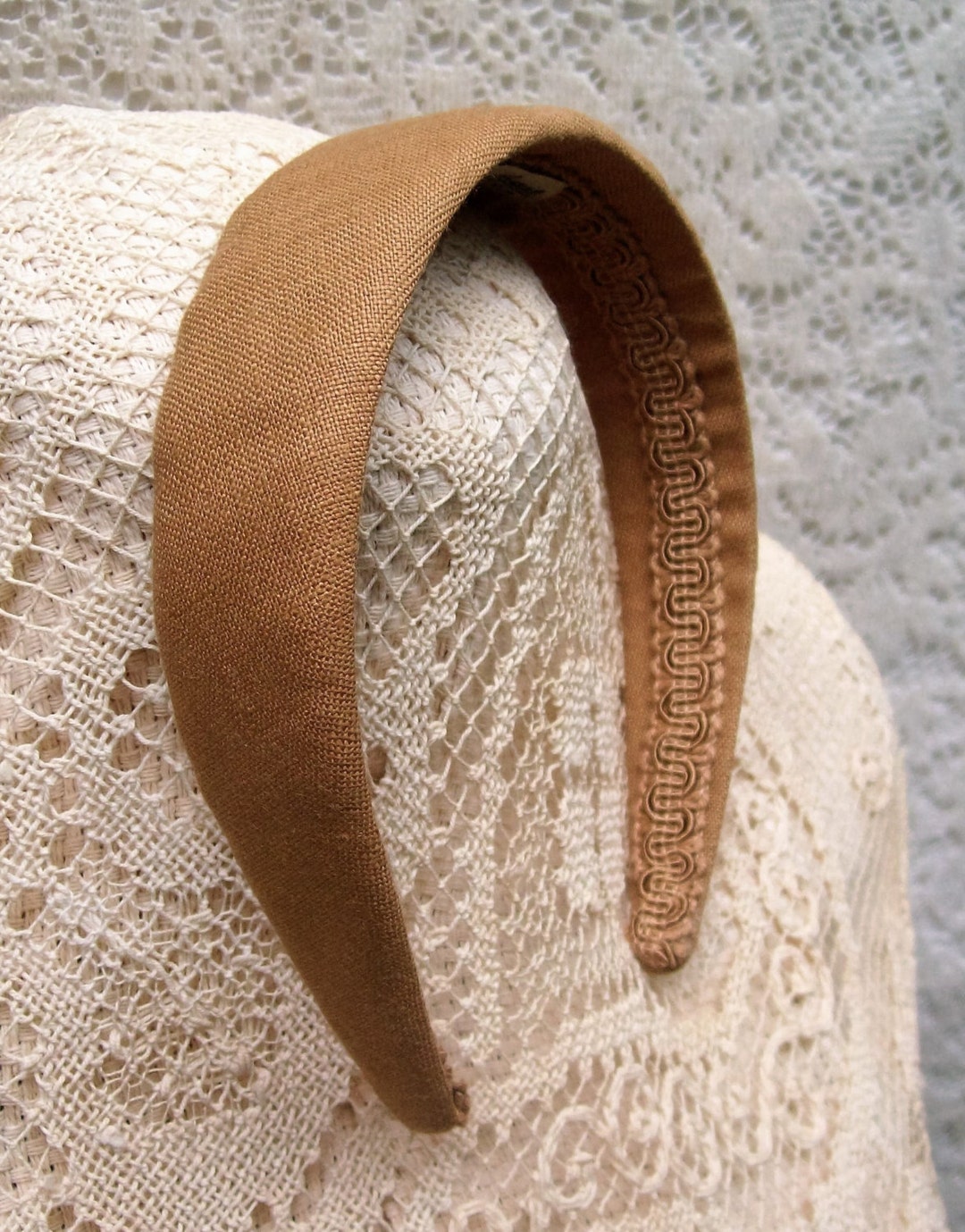 Camel Linen Headband Fabric - Etsy