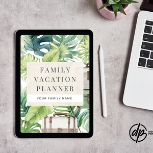 Ultimate Family Vacation Planner | Digital Download Editable Travel ...