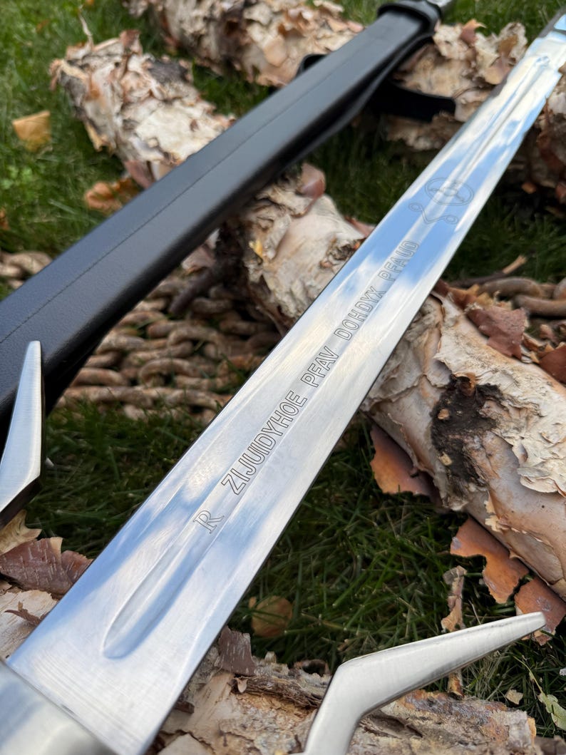 Silver Rune Sword of Geralt, the Witcher Replica - Etsy