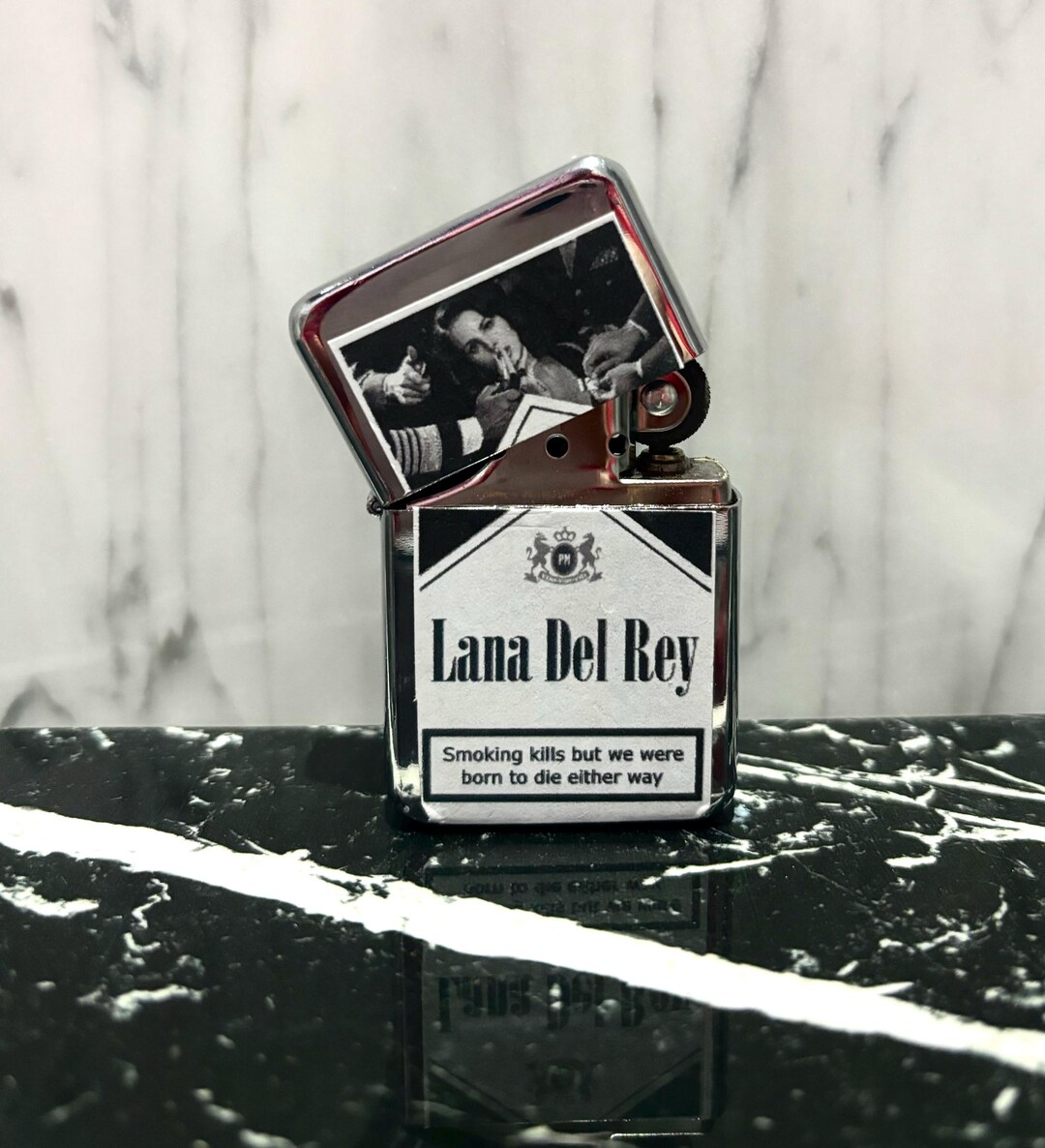 Lana Del Rey Metal Chrome Custom Printed Lighter - Etsy