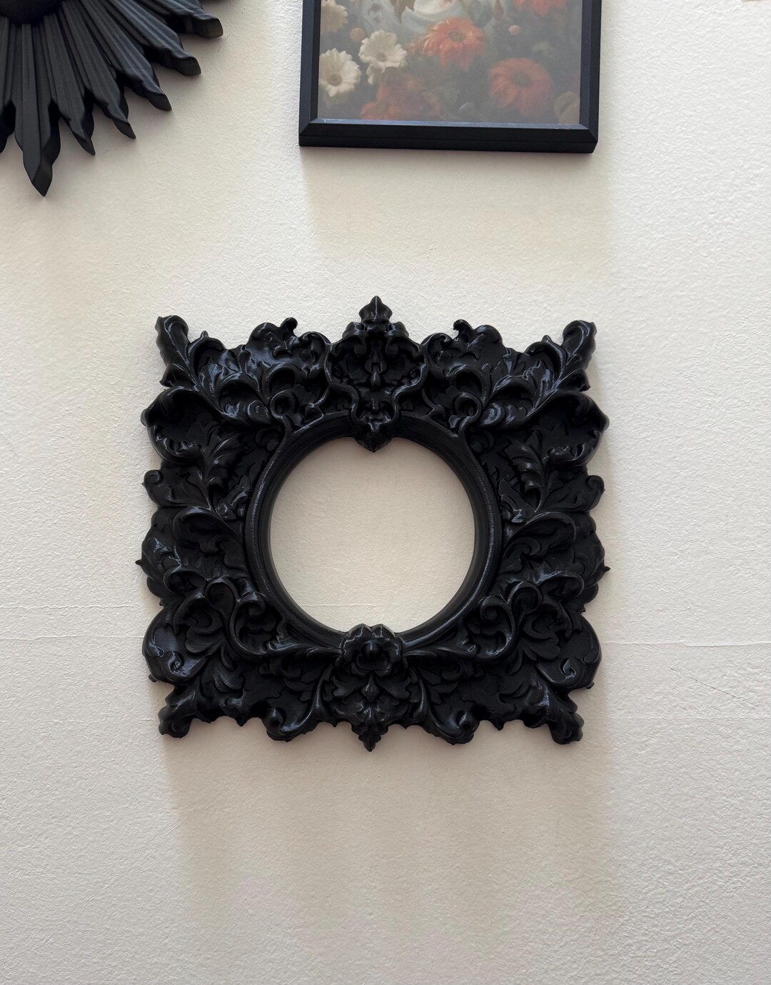 Baroque Gothic Wall Frame for Decor | Black Victorian Photo Frame for ...