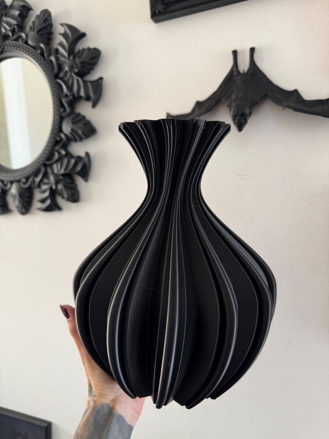 Gothic Style Vase for Dark Romantic Home Decor and Modern Floral ...