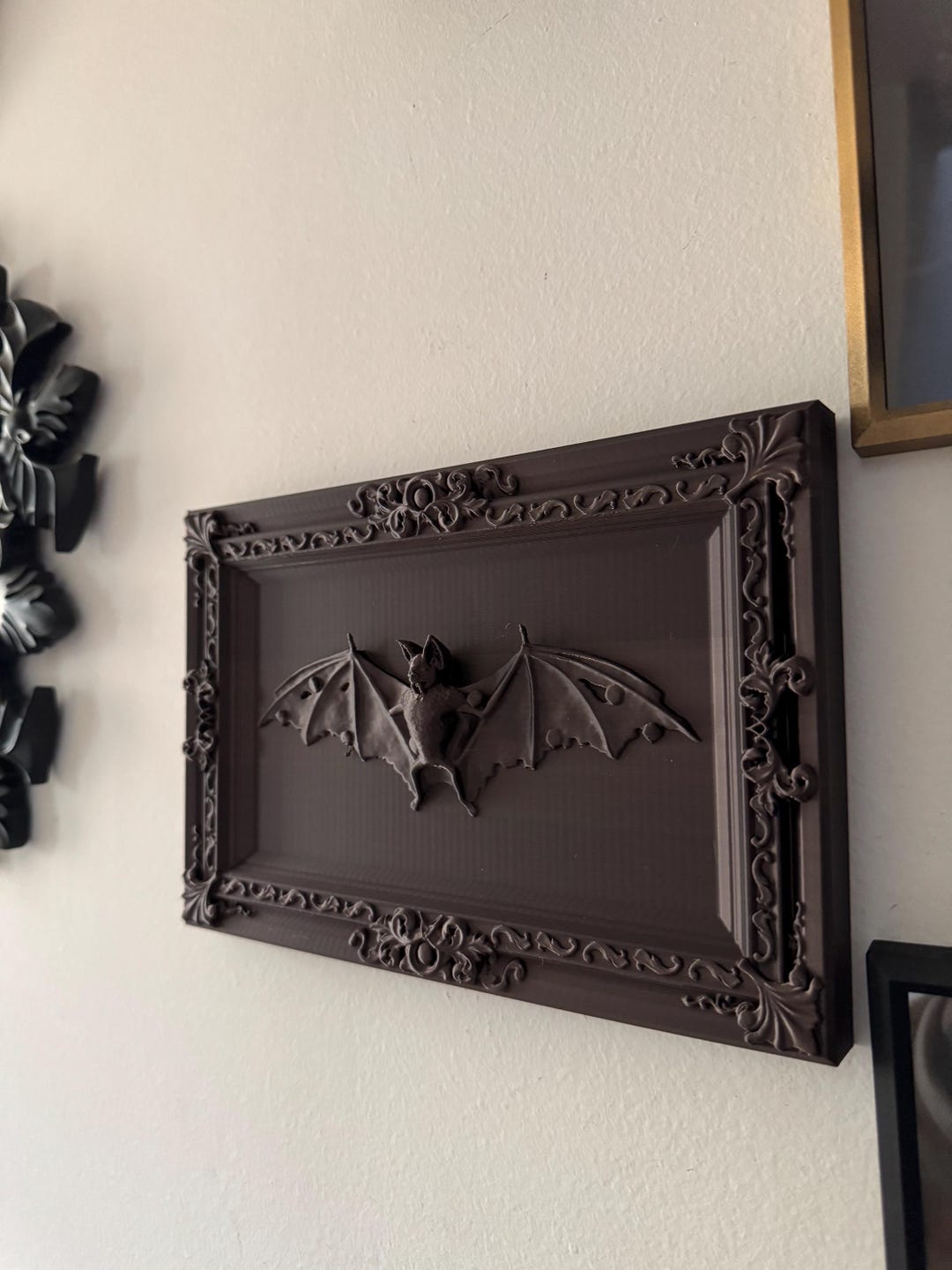 Taxidermied Bat Frame for Gothic Decor Spooky and Stylish Dark Academia ...