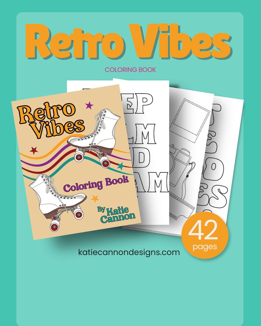 Retro Vibes: A Digital Coloring Book for the Young at Heart | Adult ...