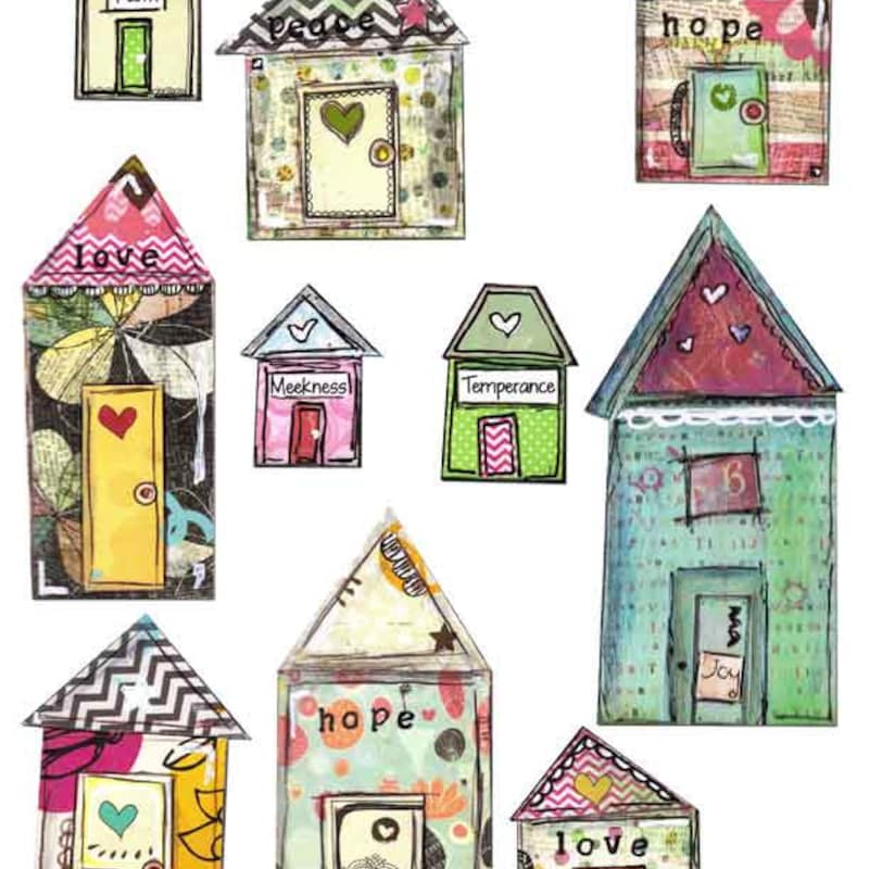 Mixed Media Collage Art - Etsy